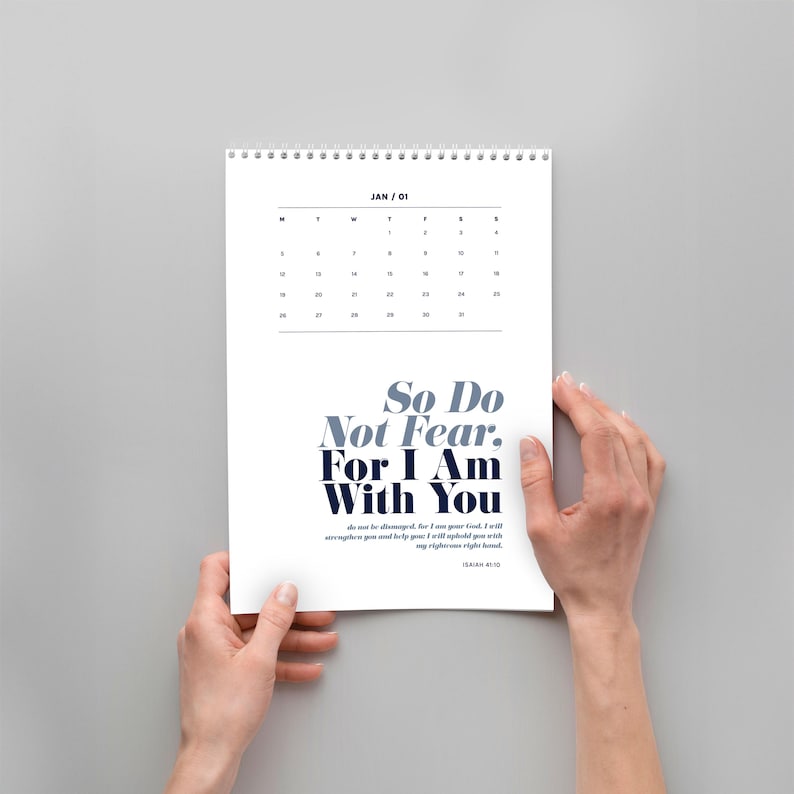 2026 Christian Calendar With Bible Verses (digital Download) - Etsy