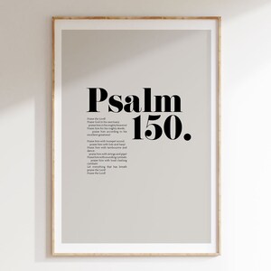 Psalm 150 Scripture Print, Christian Wall Art (digital Download) - Etsy