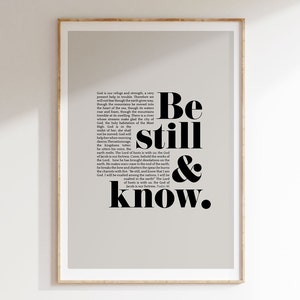 Be Still and Know - Etsy