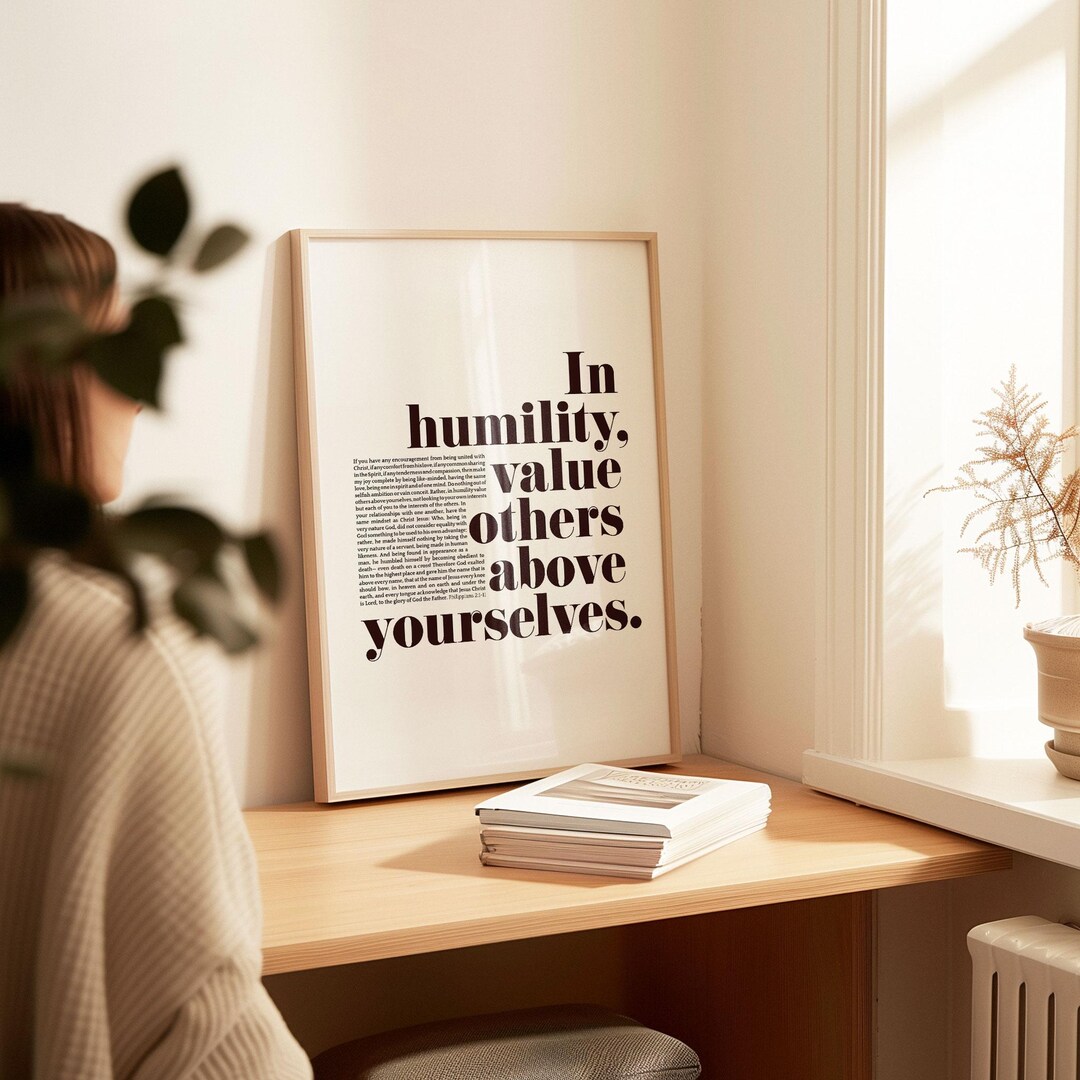 Philippians 2 Bible Verse Print, Humility Artwork (digital Download) - Etsy