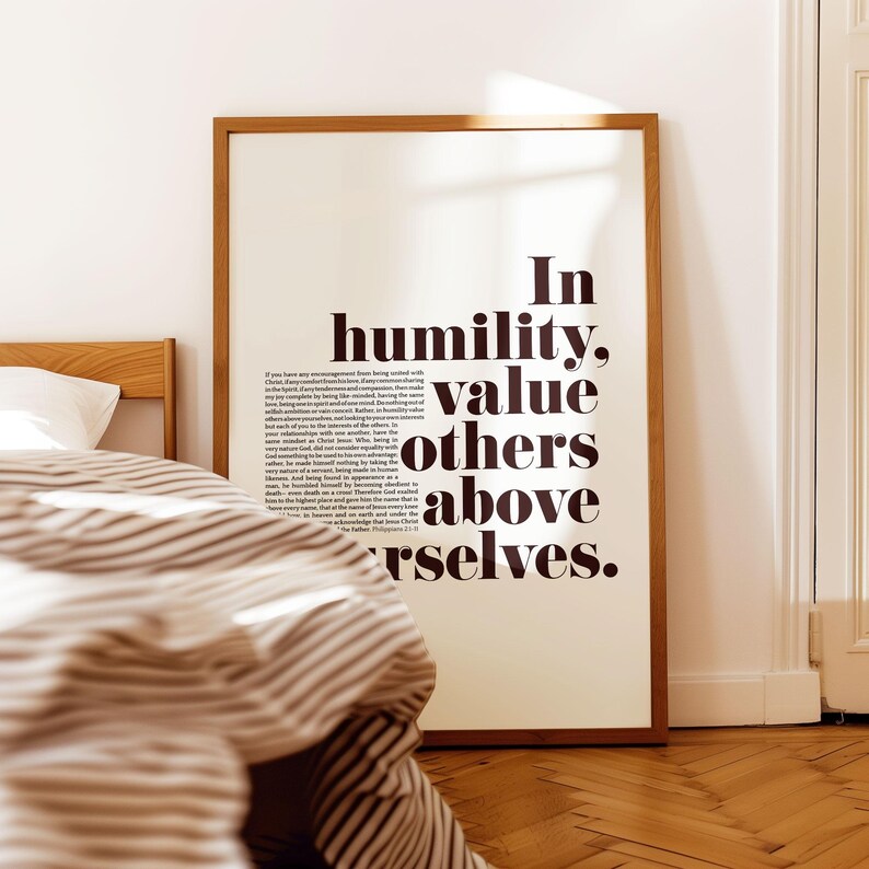 Philippians 2 Bible Verse Print, Humility Artwork (digital Download) - Etsy