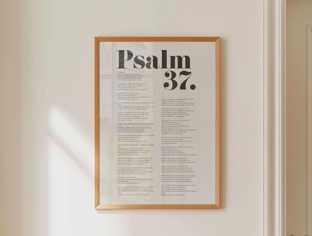 Psalm 37 CSB Bible Verse Print, DIGITAL DOWNLOAD, Delight in the Lord ...