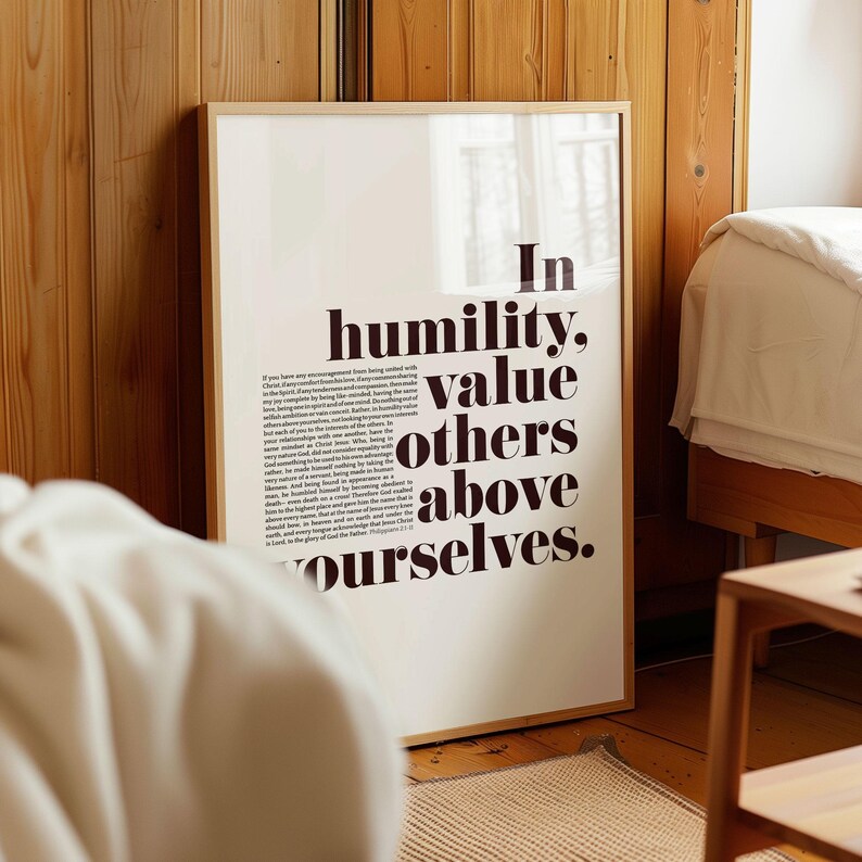 Philippians 2 Bible Verse Print, Humility Artwork (digital Download) - Etsy
