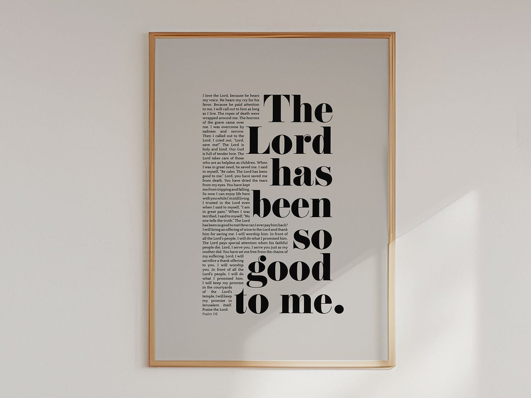 Psalm 116 Christian Art Print, Modern Bible Verse (digital Download) - Etsy
