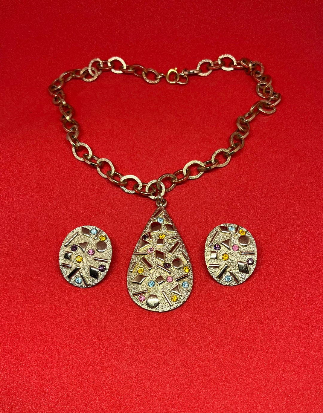 1959 Sarah Coventry SULTANA Demi Set Necklace & Earrings - Etsy