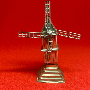 Dutch Silver Miniature Windmill Articulated 835 Continental Silver Doll ...