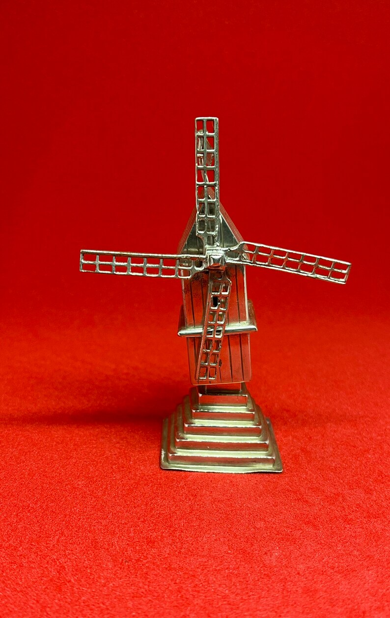 Dutch Silver Miniature Windmill Articulated 835 Continental - Etsy