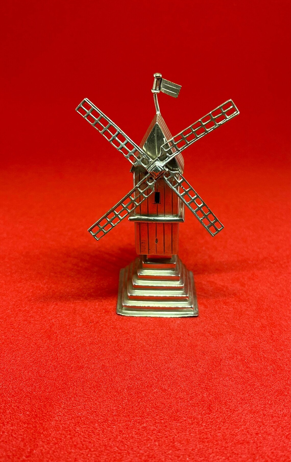 Dutch Silver Miniature Windmill Articulated 835 Continental - Etsy