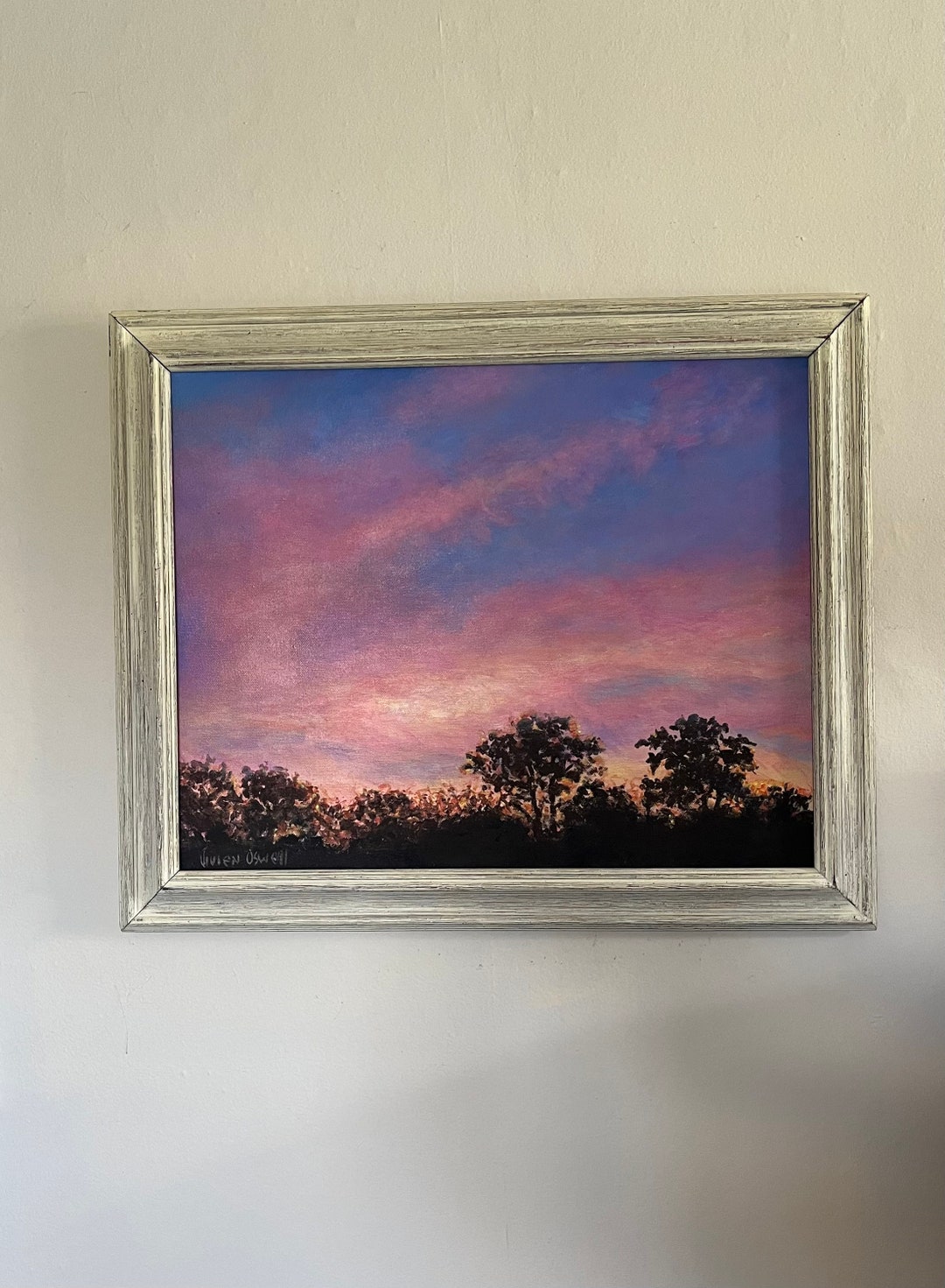 Cape Cod Sky at Dusk by Vivien Oswell Oil Painting on Canvas - Etsy