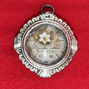 Reliquary Relic of Saint Sebastian- Seal and Threads Intact- No ...