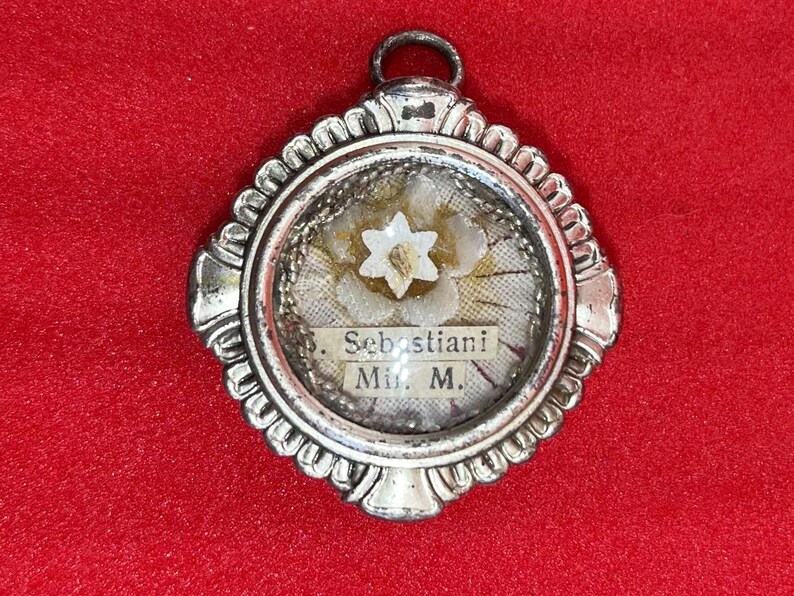 Reliquary Relic of Saint Sebastian- Seal and Threads Intact- No ...