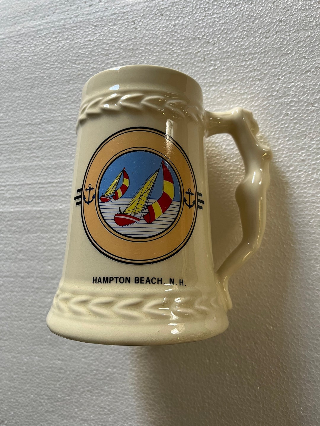 Vtg Souvenir Hampton Beach N.H. Naked Lady Handle Beer Mug - Etsy