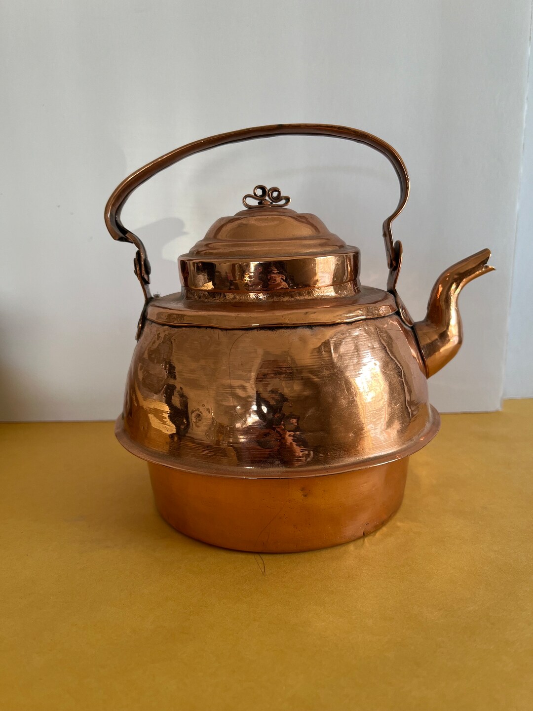 Antique 19th Century, Copper Teapot Kettle Made in Norway or Sweden ...