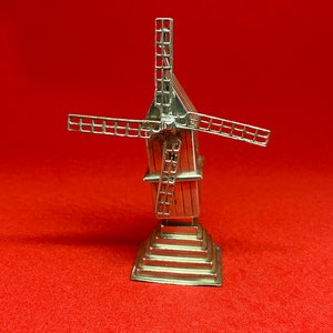 Dutch Silver Miniature Windmill Articulated 835 Continental Silver Doll ...