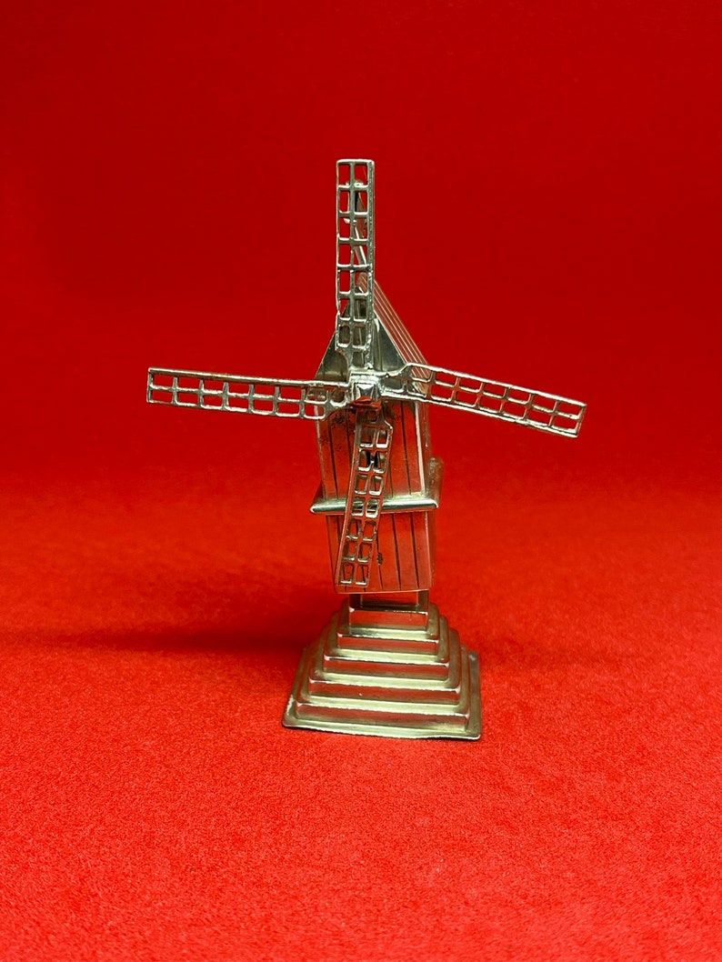 Dutch Silver Miniature Windmill Articulated 835 Continental - Etsy