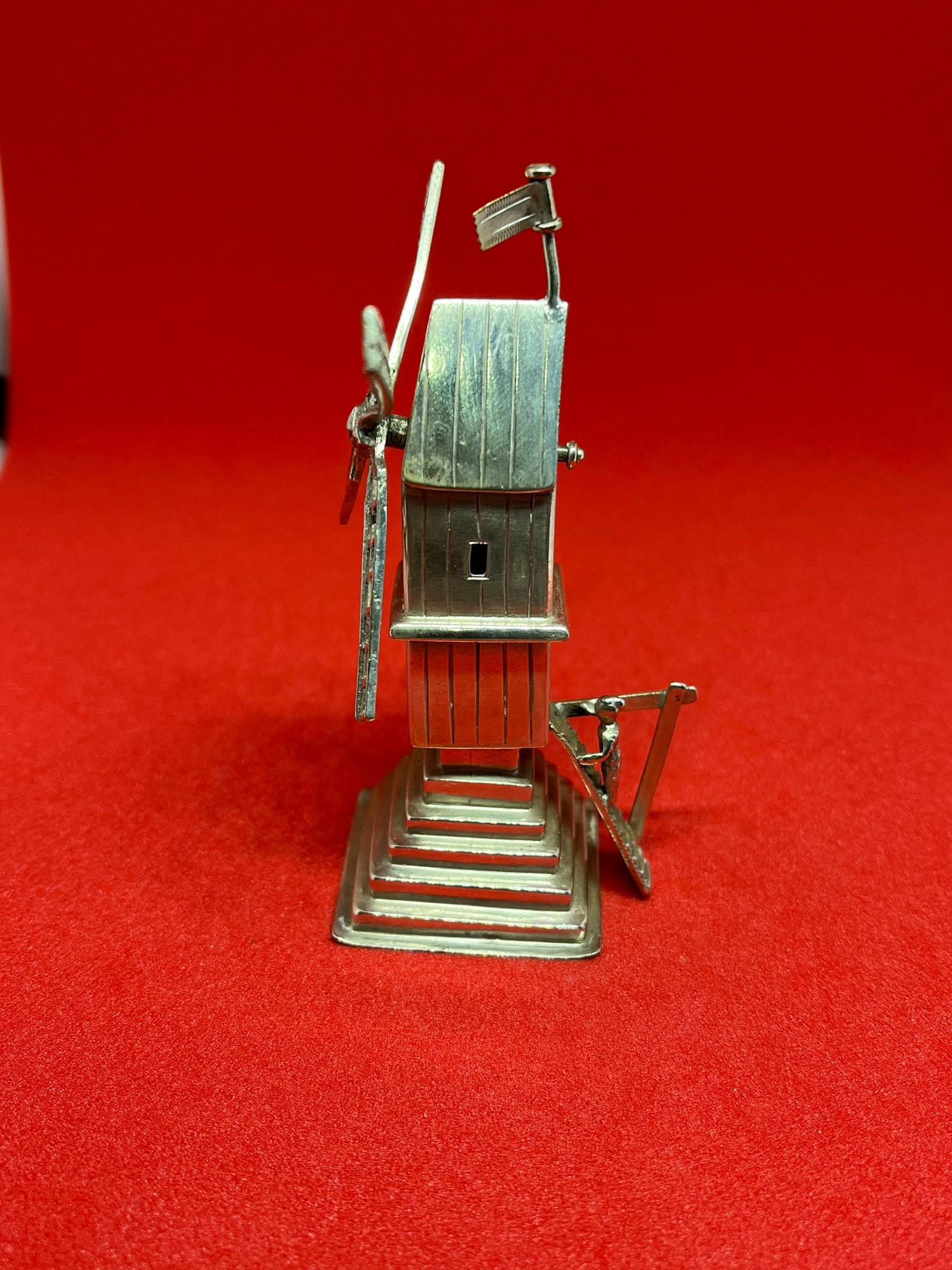 Dutch Silver Miniature Windmill Articulated 835 Continental - Etsy