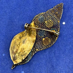 Vtg Chinese Export Vermeil Filigree Enamel Art Deco Seashell Brooch - Etsy