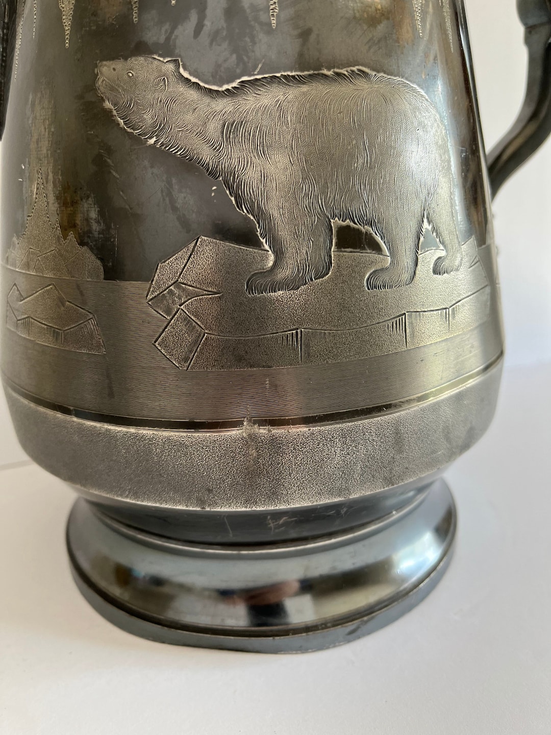 Rare Mid 1800s Jas. Stimpson Polar Bear Ice Pitcher - Etsy