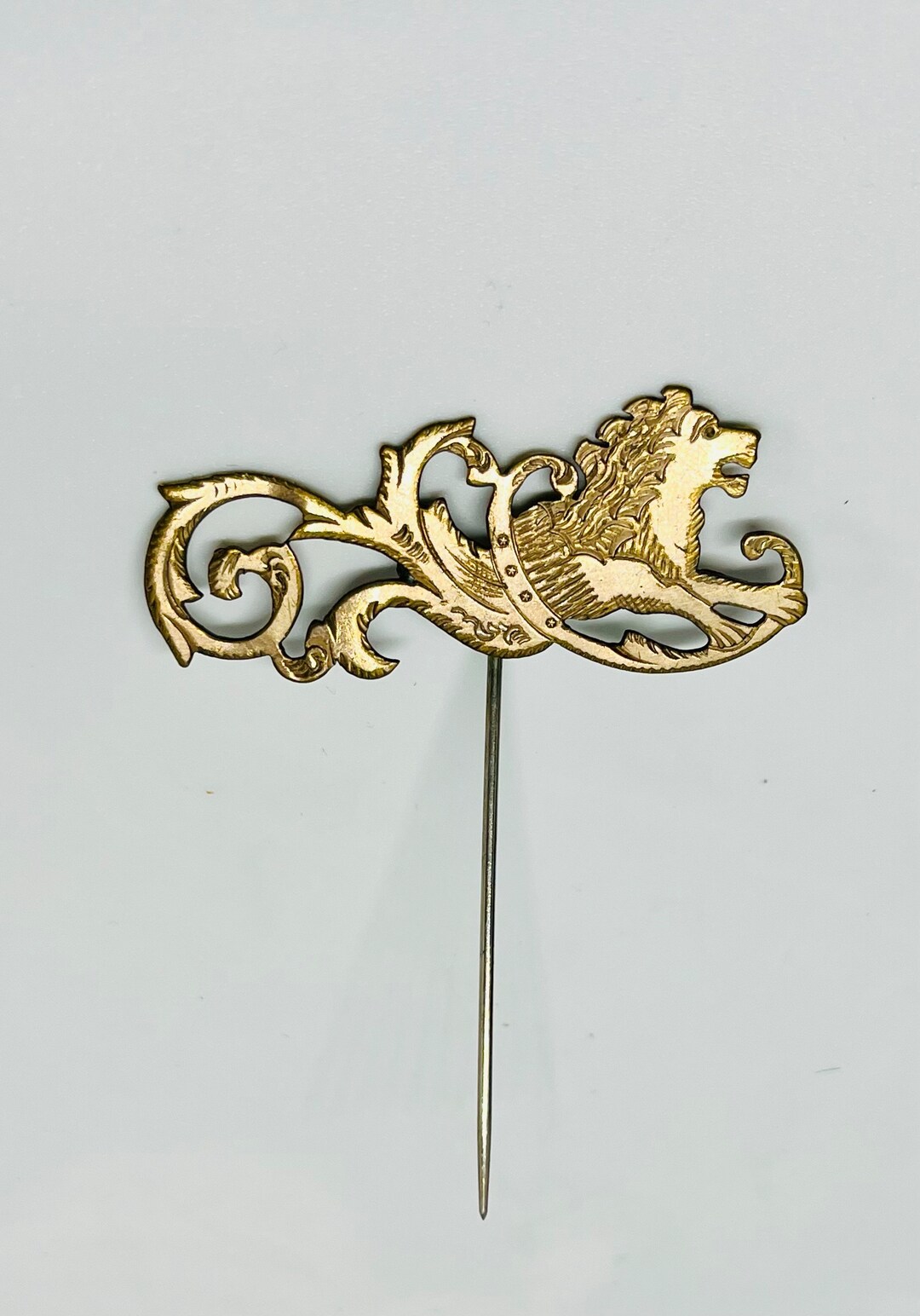 Antique Lion Chimera Large Lapel Pin Stick Pin Lapel Badge - Etsy