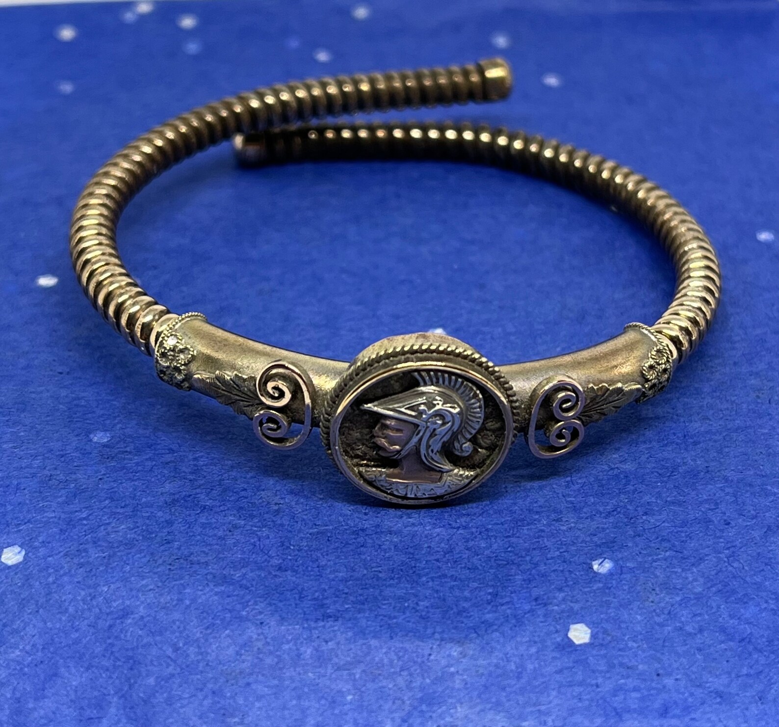 Victorian Edwardian Etruscan Revival Roman Soldier Intaglio Gold Filled ...