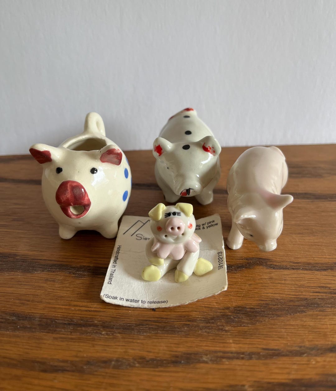 Collection of Four Different Ceramic Pigs - Etsy