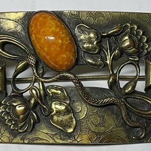 Antique Art Nouveau Victorian Sash Pin Czechoslovakian Brooch - Etsy