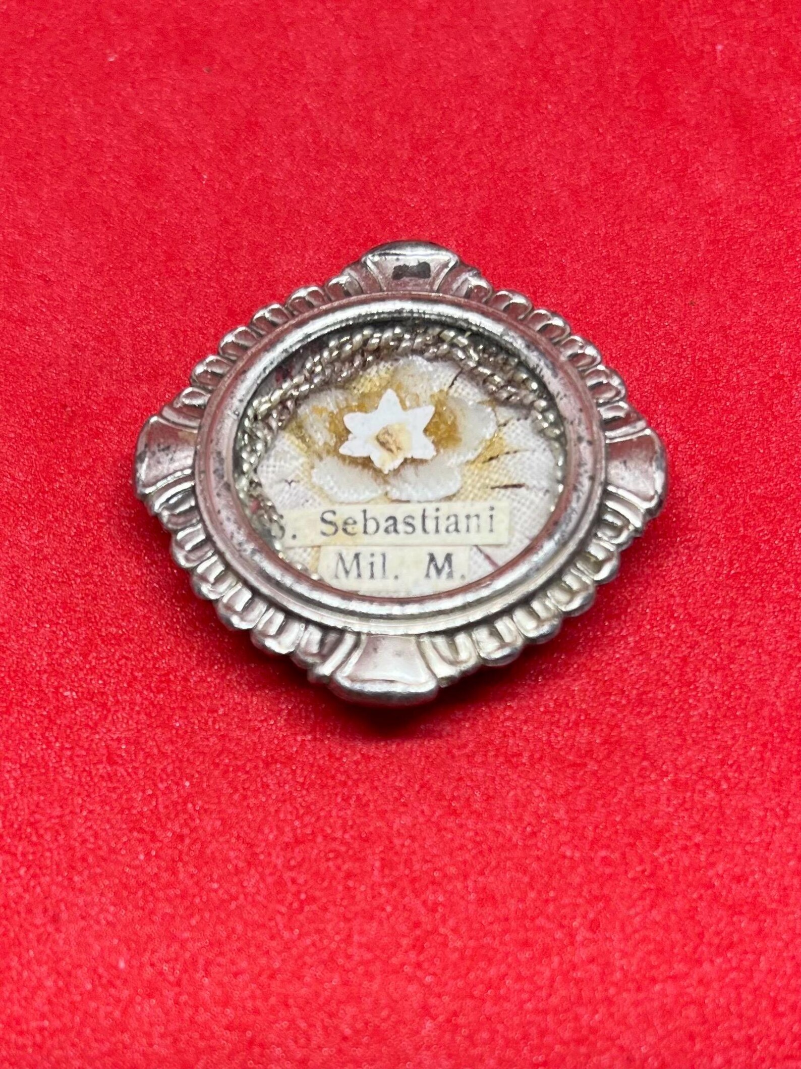 Reliquary Relic of Saint Sebastian- Seal and Threads Intact- No ...