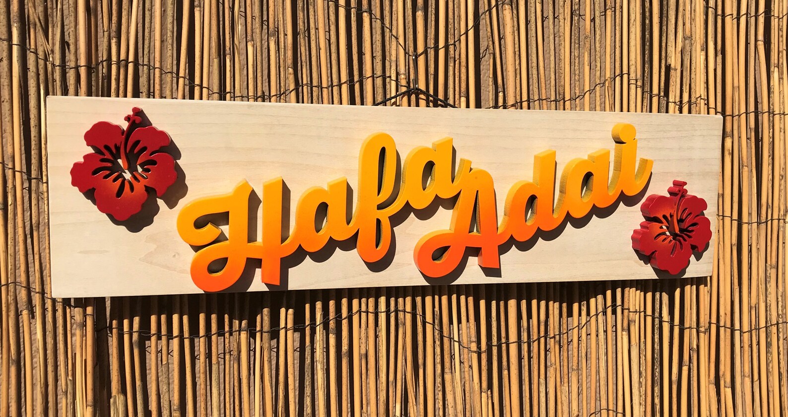 Colorful Hafa Adai Sign | Etsy