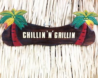 Grillin Chillin Sign | Etsy