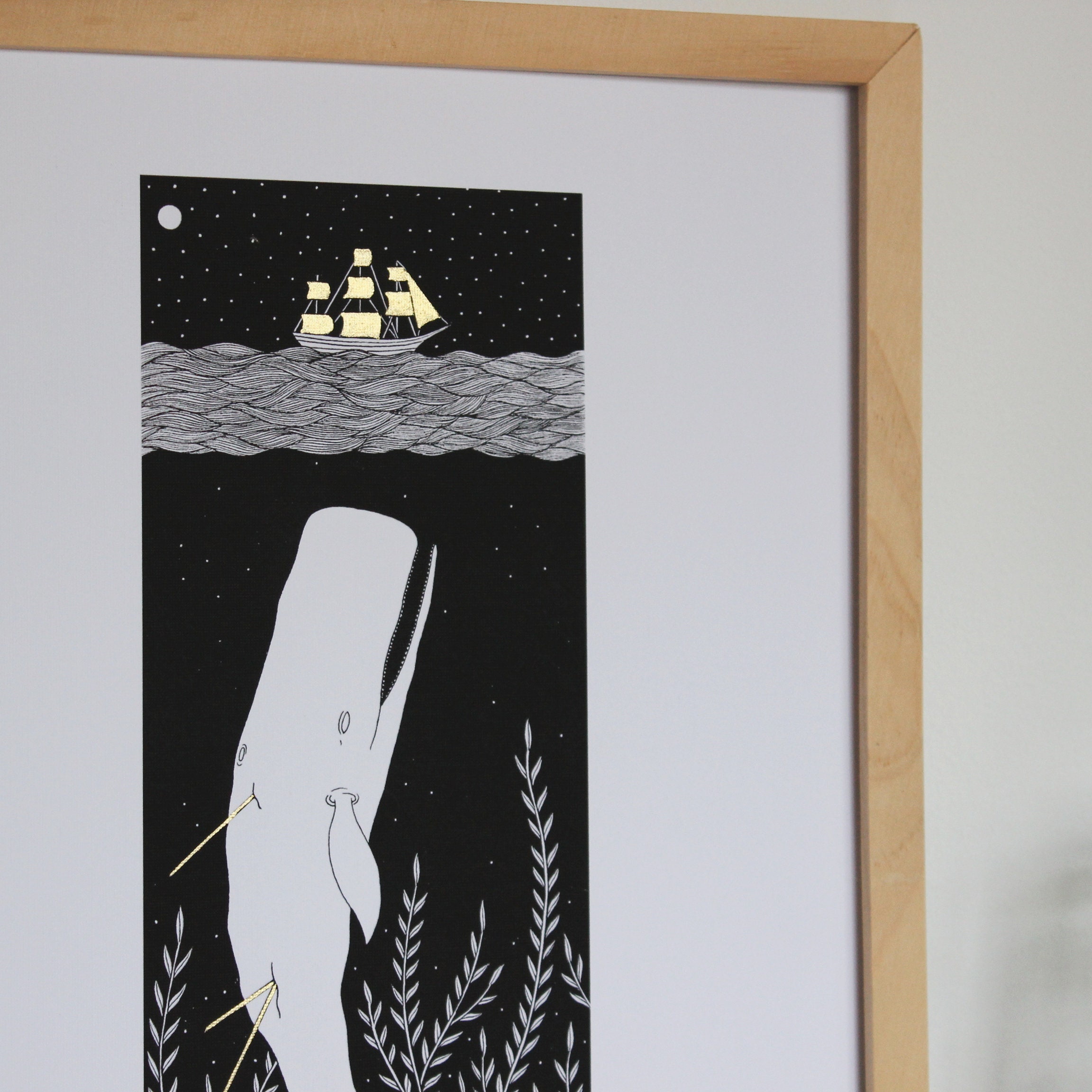 MOBY DICK PRINT A4 Print A3 art Print Booklover Gifts | Etsy