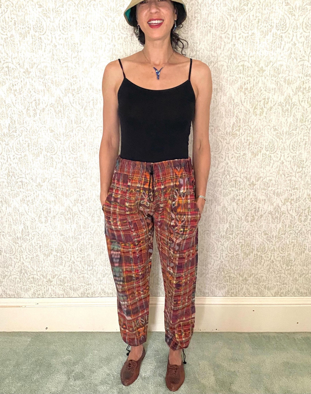 Vtg 90s Cargo Pants Vintage Artisan South American Drawstring Pantlones ...