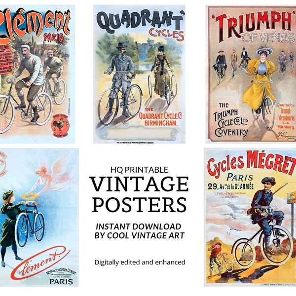 Bicycle Posters - Etsy