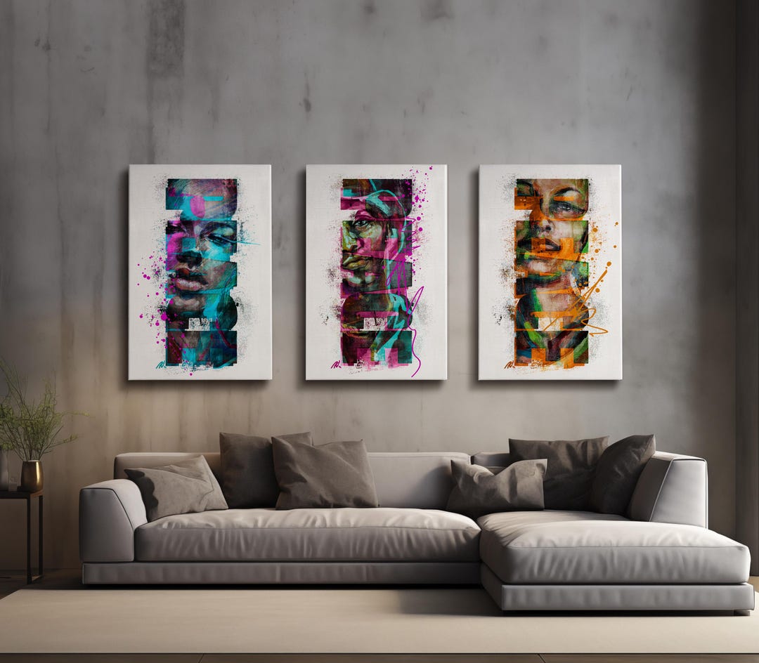 Reproduction of "fragile Peace" Art Series Canvas Print of Painting for ...