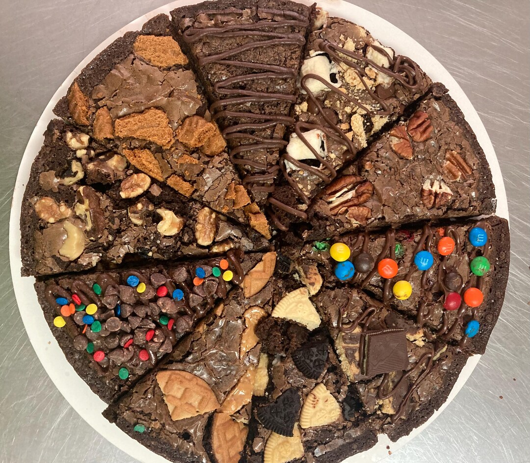 Valentine's Brownie Pizza Sampler, Brownie Sampler, Corporate Holiday ...