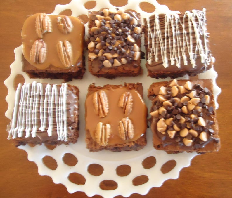 Gourmet Brownie Twelve Pack Sampler Gourmet Brownies Gourmet - Etsy
