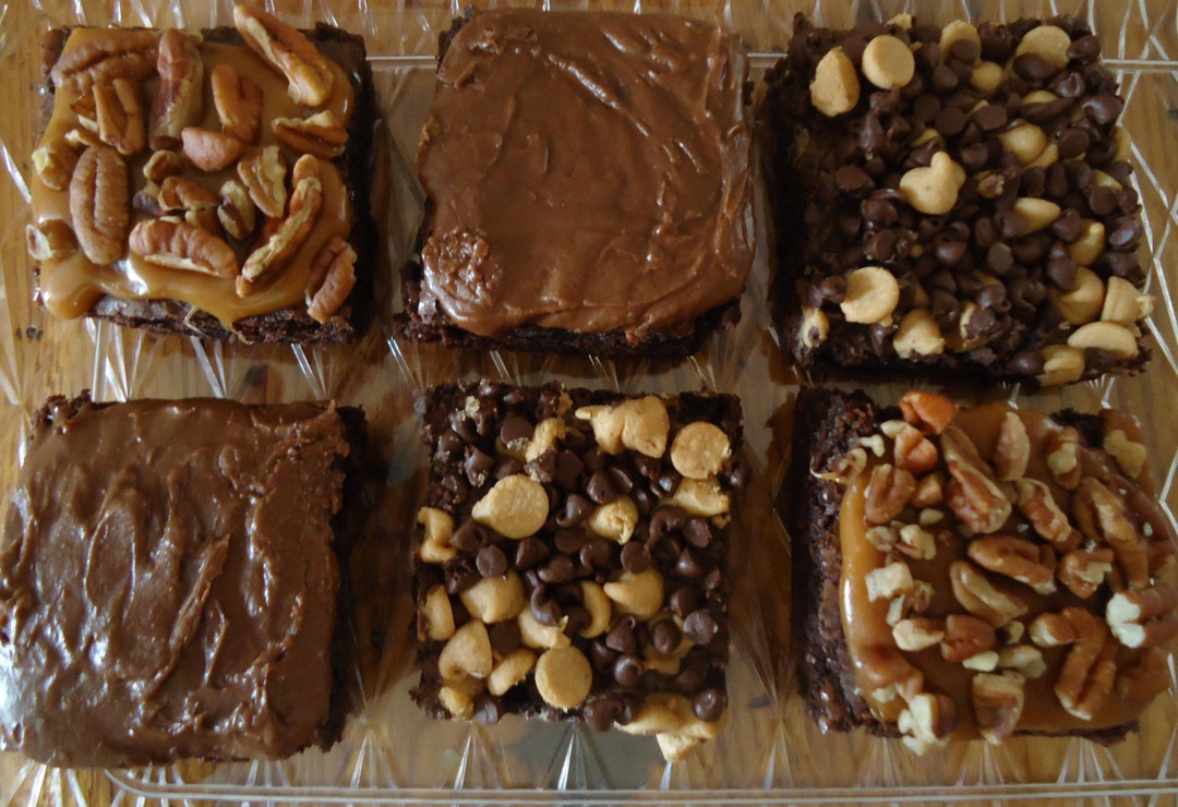Corporate Holiday Gifts, Gourmet Brownie Six Pack Sampler, Gourmet ...