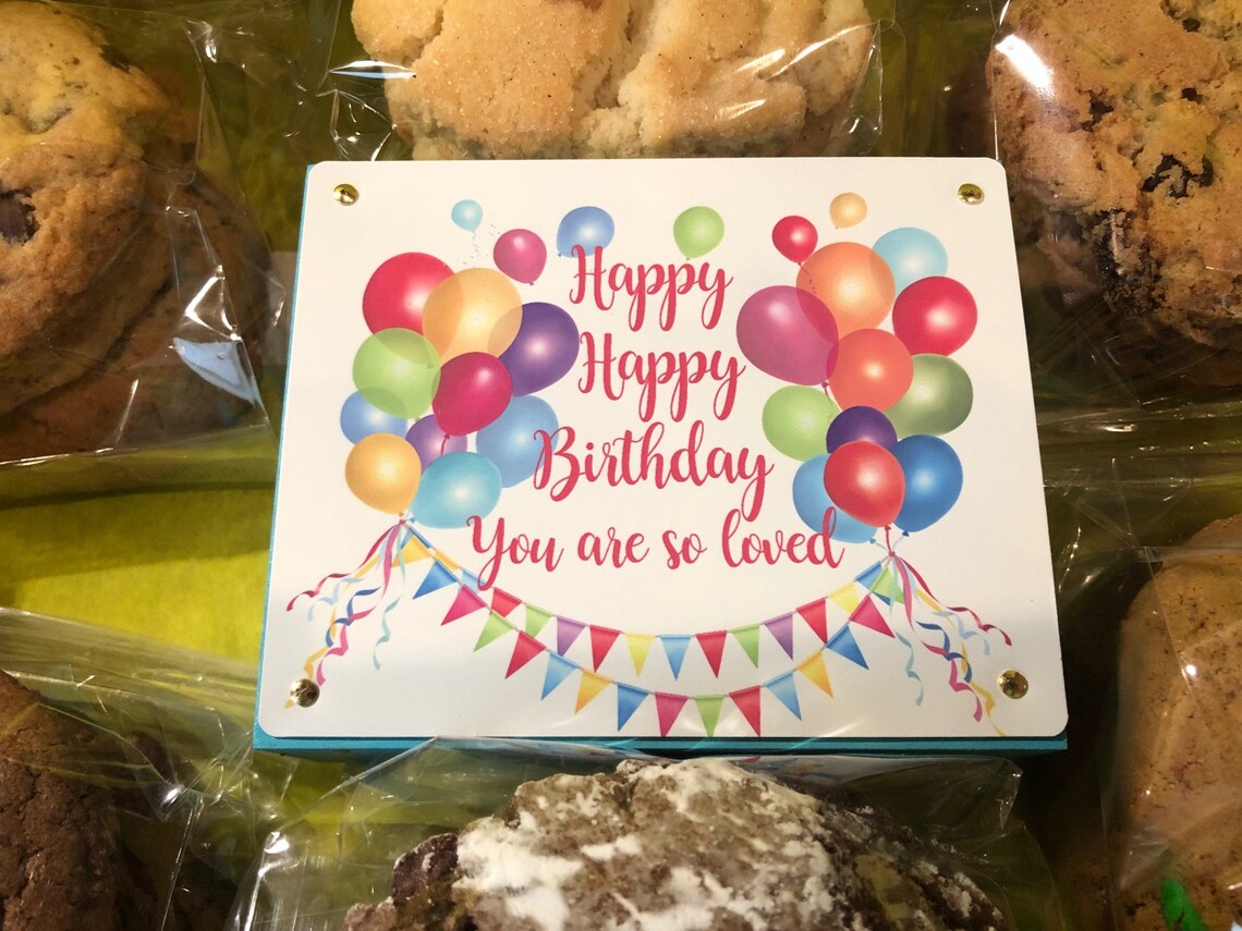 Cookie Care Package With Birthday Block Care Package - Etsy