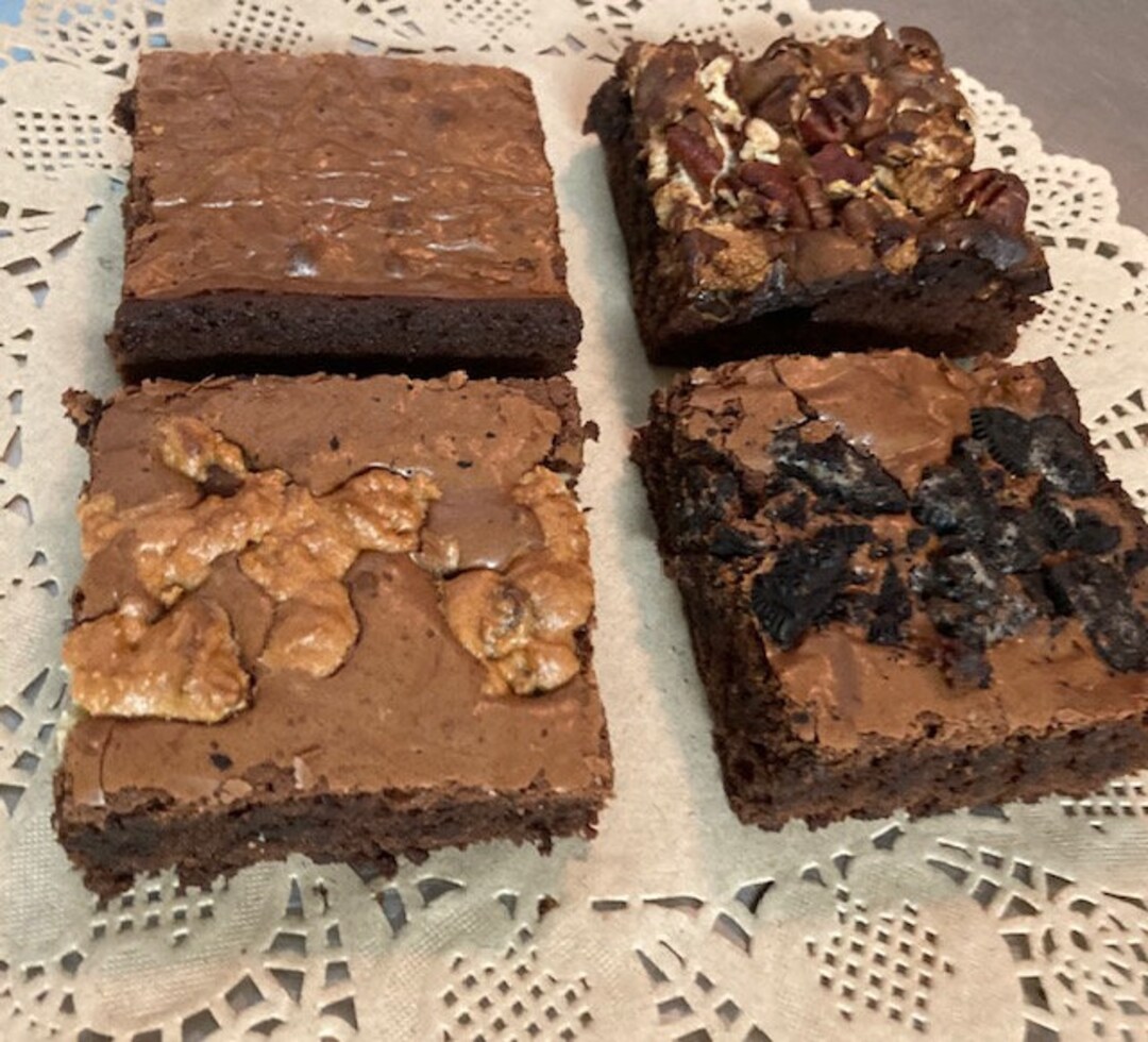 Gourmet Brownie Four Pack Sampler - Etsy
