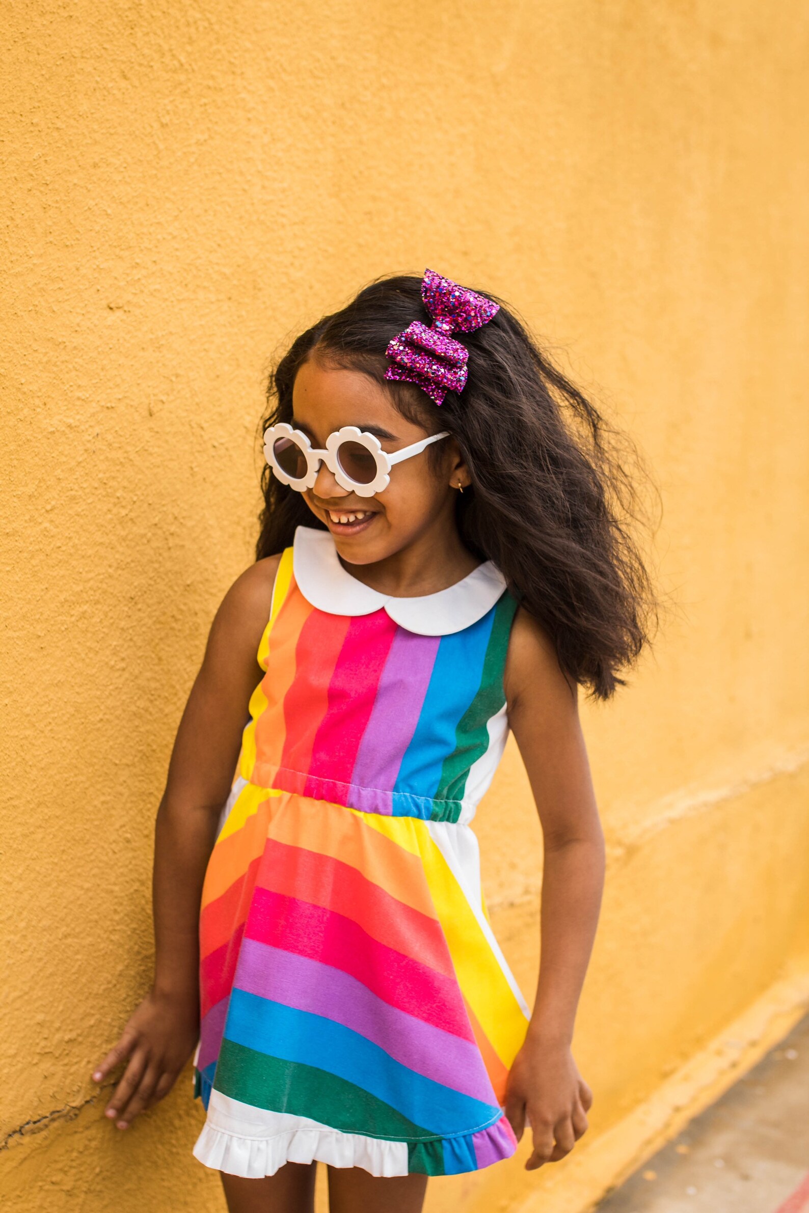 Girls Vintage Rainbow Mini Dress rainbow Dress toddler Girl - Etsy