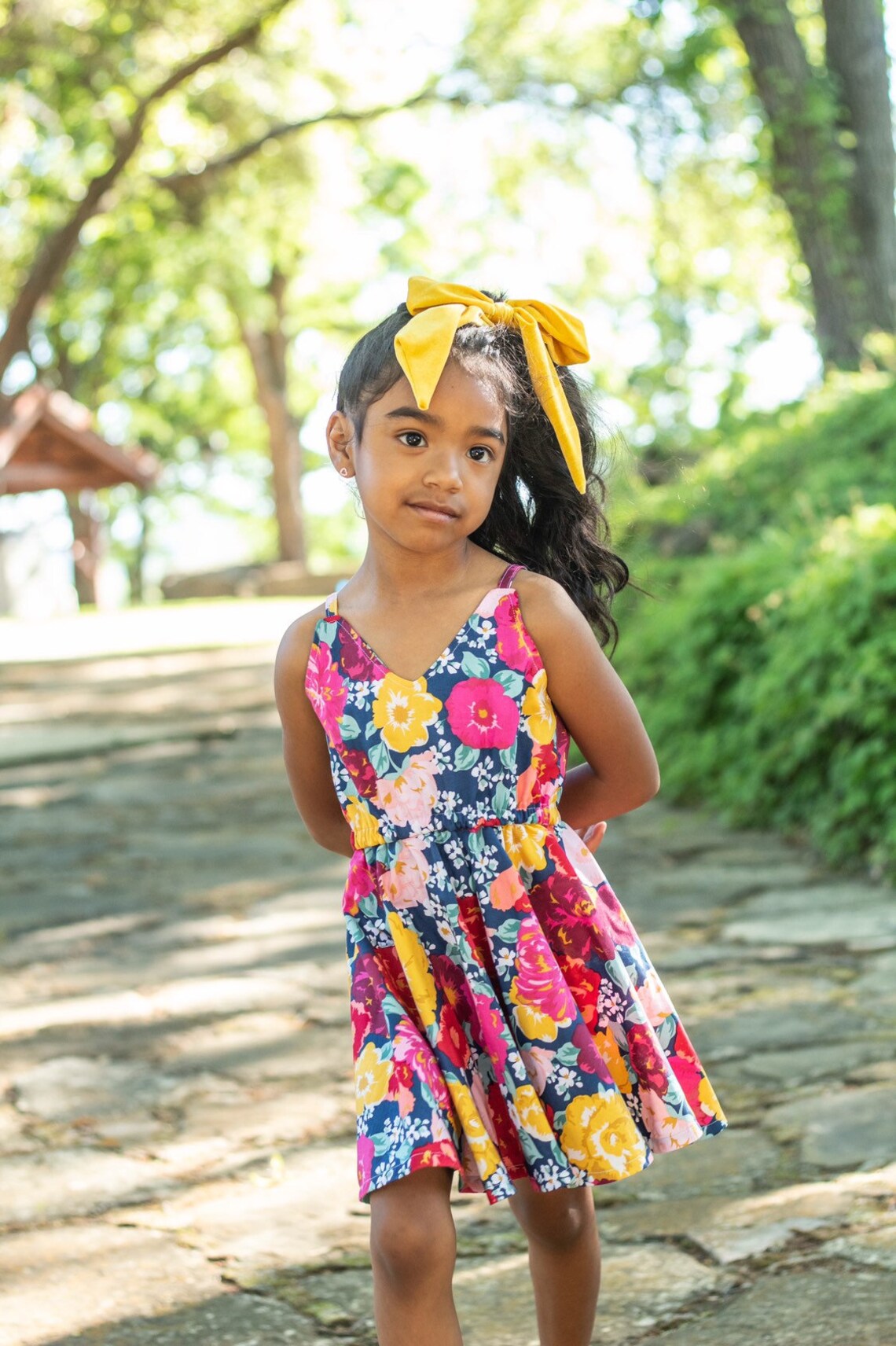 Girls Floral Sundress Summer Dressgirls Mini Dresstwirl - Etsy