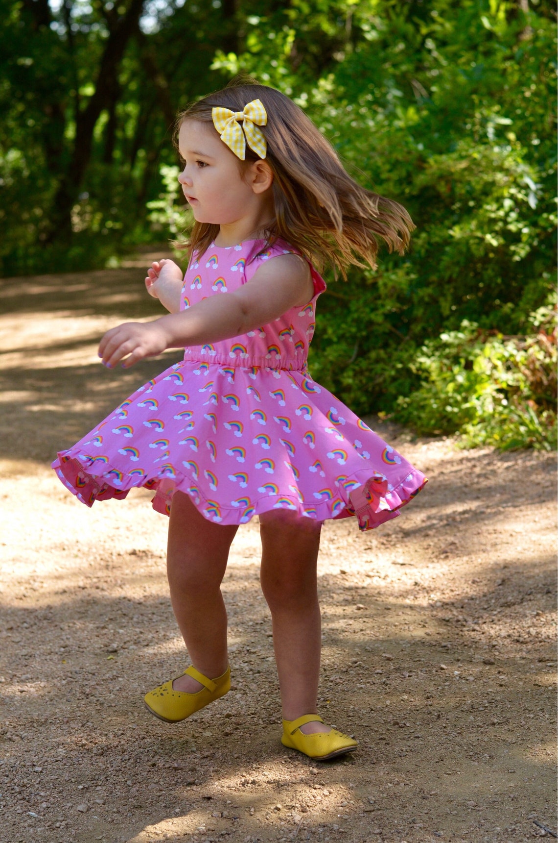 Girls Rainbow Mini Dress rainbow Dress Toddler Girl Dress | Etsy