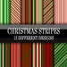 Scrapbook Paper Digital Download Christmas Stripes Red - Etsy