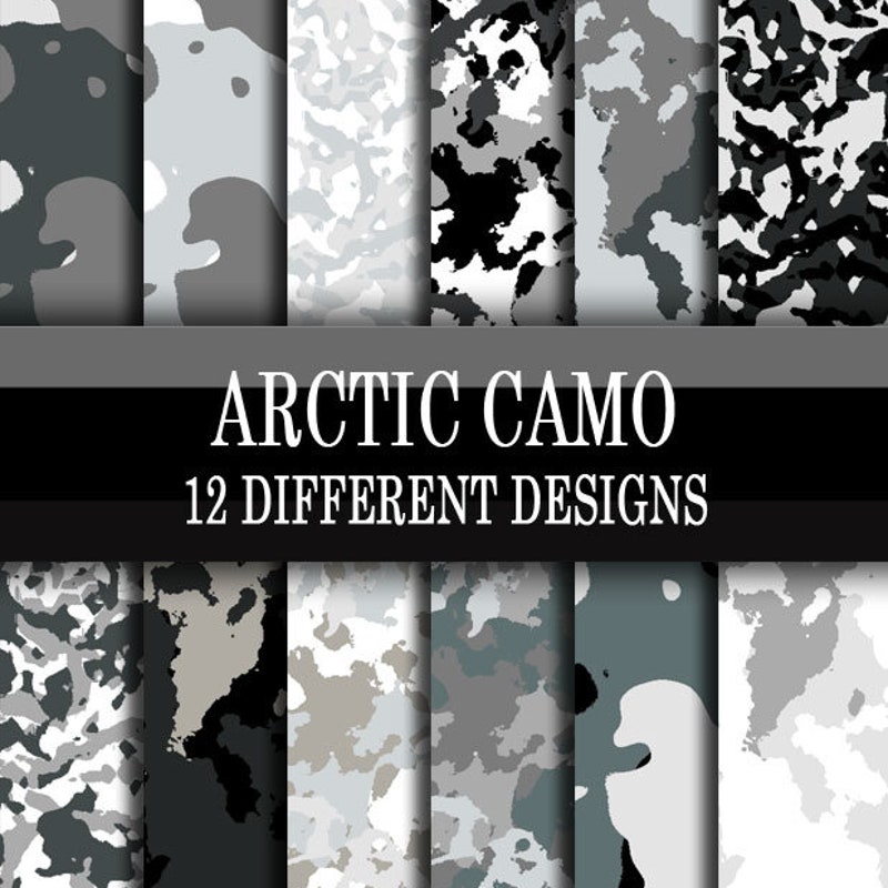 Black and White Camo - Etsy