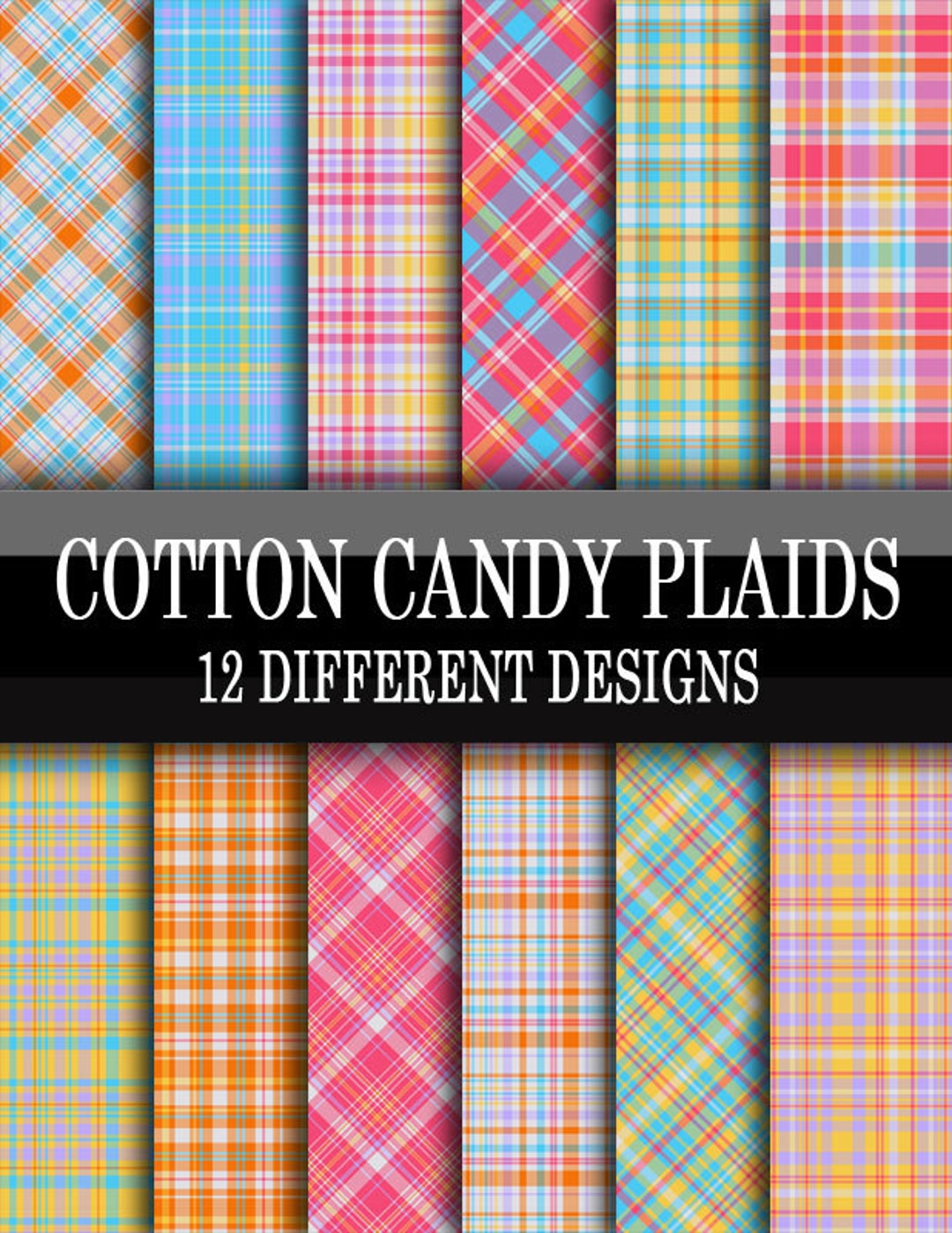 Scrapbook Paper Digital Download Candy Colored Printable Scrapbooking ...