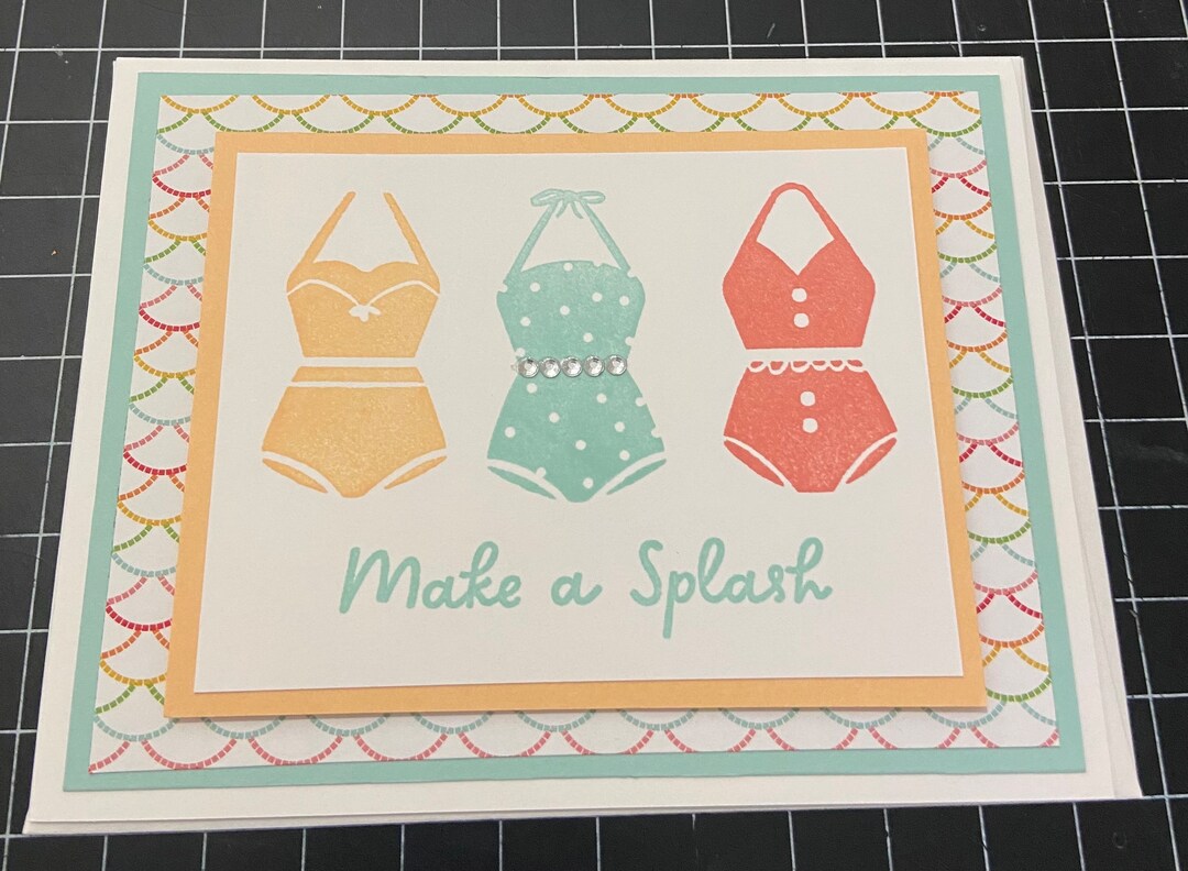 Make A Splash - Handmade Card - Etsy