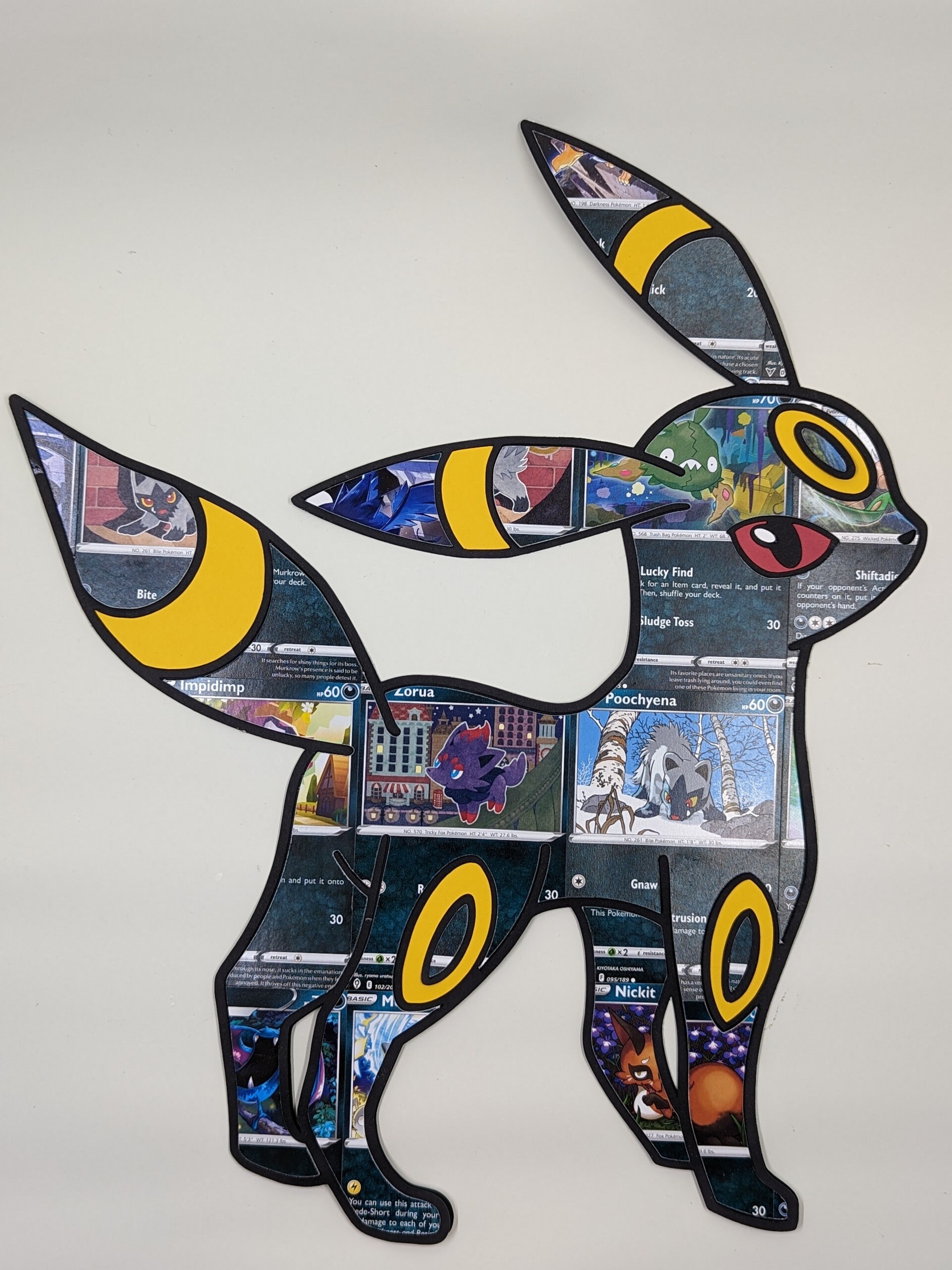 Hand Cut Pokemon Card Pokemon Art Eeveelutions - Etsy