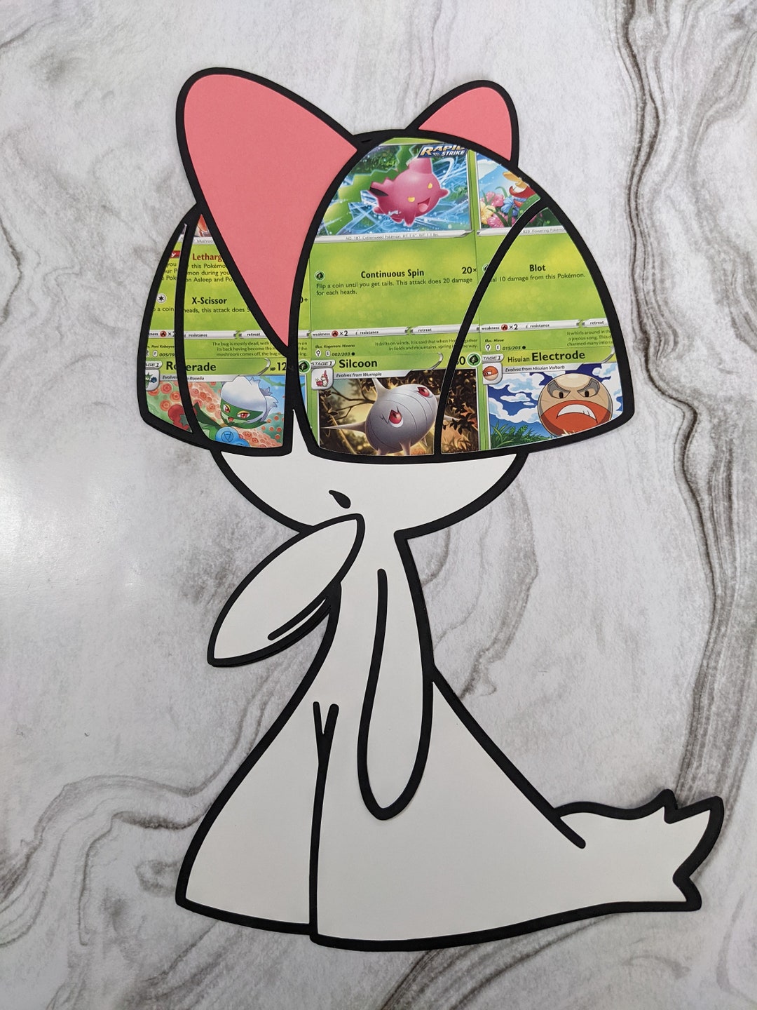 Hand Cut Pokemon Card Pokemon Art - Ralts - Etsy