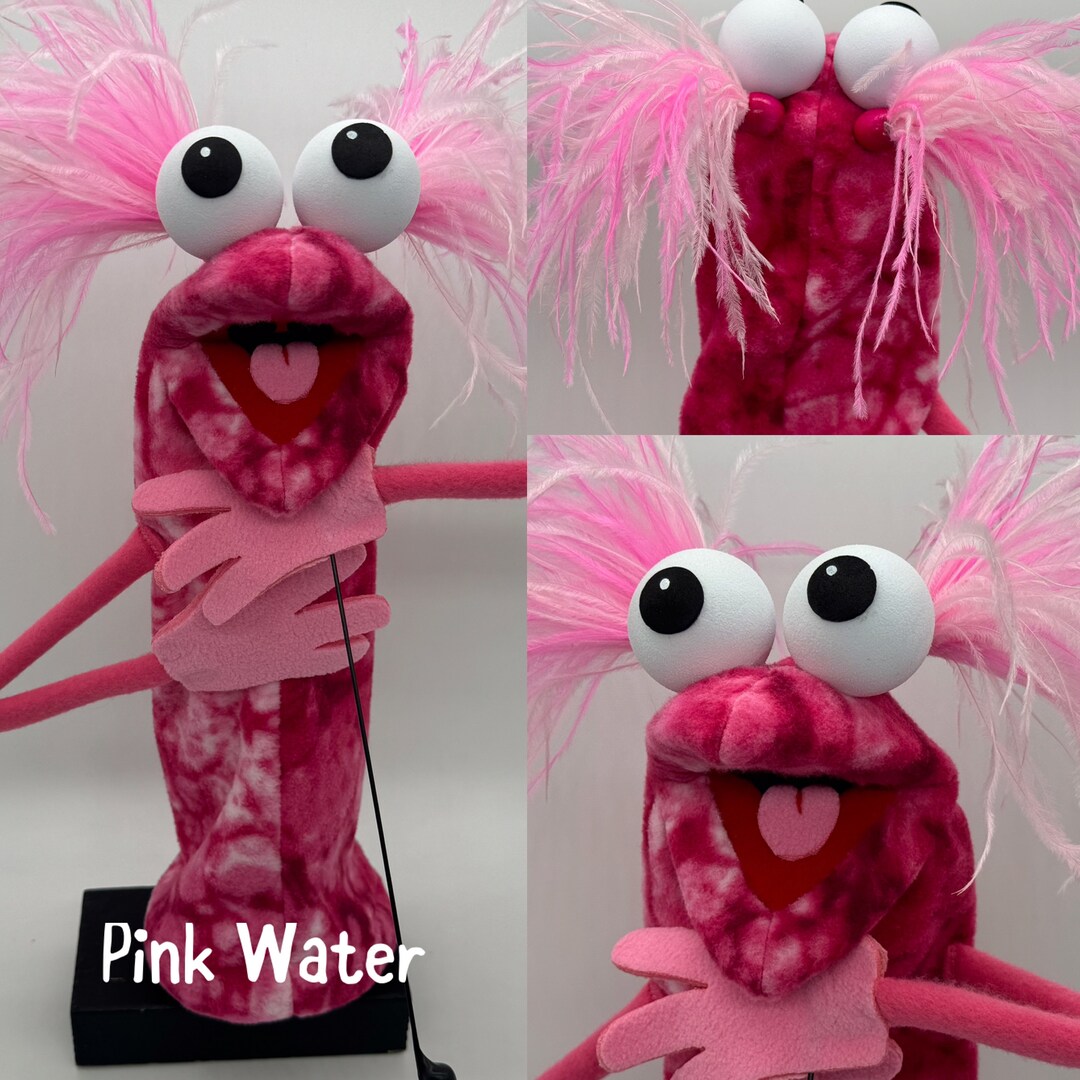Puppet, Hand and Rod, With 2 Feather Plumes and 1 Hand Rod. Adult Size ...