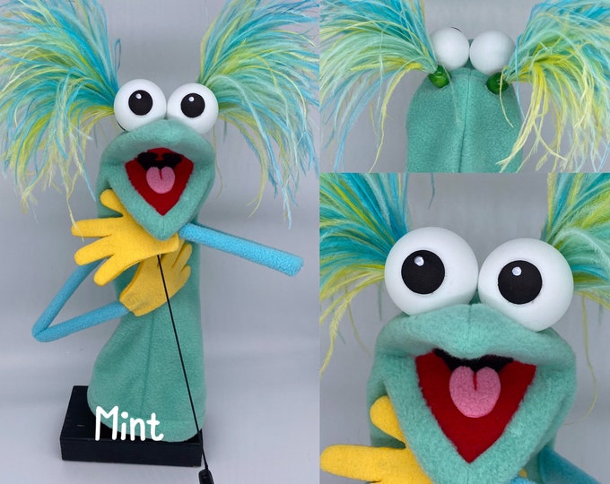 Puppet Hand and Rod With 2 Feather Plumes and 1 Hand Rod. - Etsy