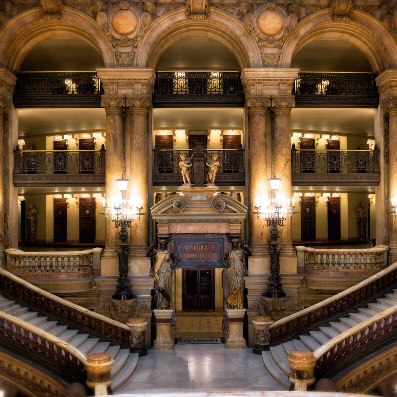 Paris Opera House Interior Photograph, Paris Photography, France, Gold ...